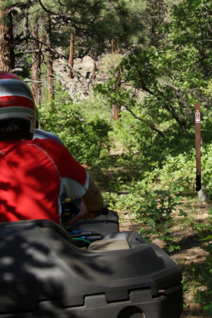 4-Rail™ Fiberglass Post - Trailmarking